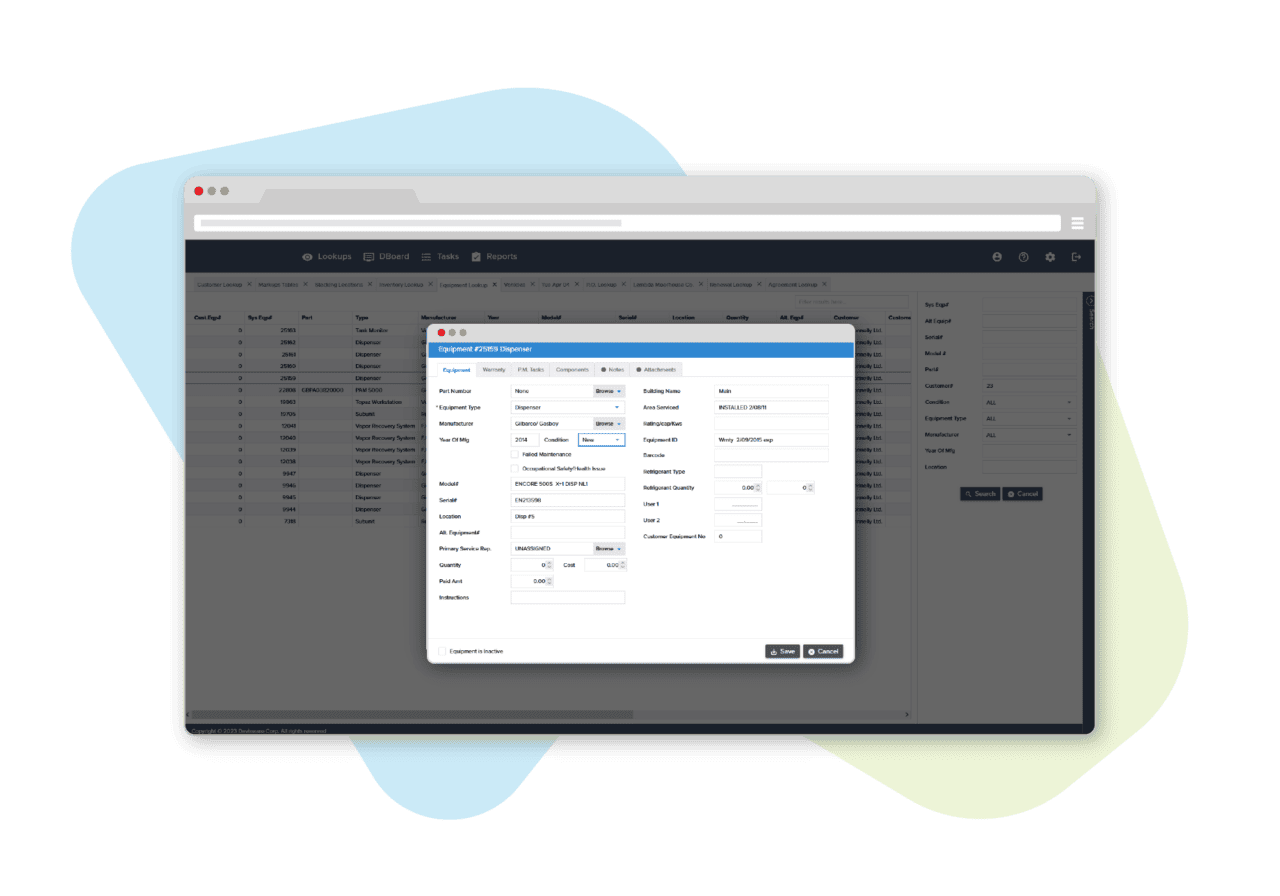 Equipment Management | Davisware